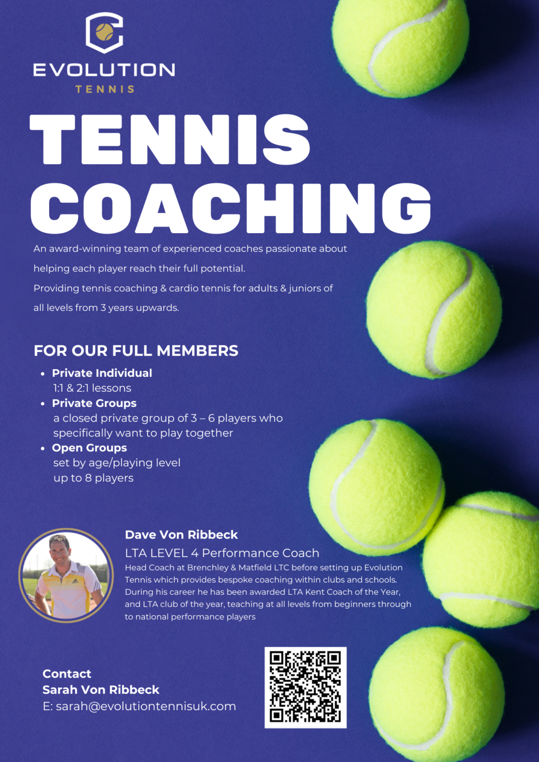 Evolution Tennis Coaching | St Julians Club, Sevenoaks, Kent